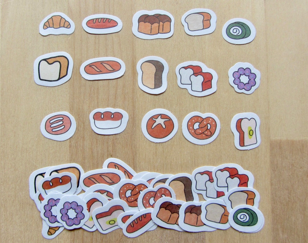 45 Bread Baker Stickers, Bread Lover Stickers, Journal Planner Stickers ...