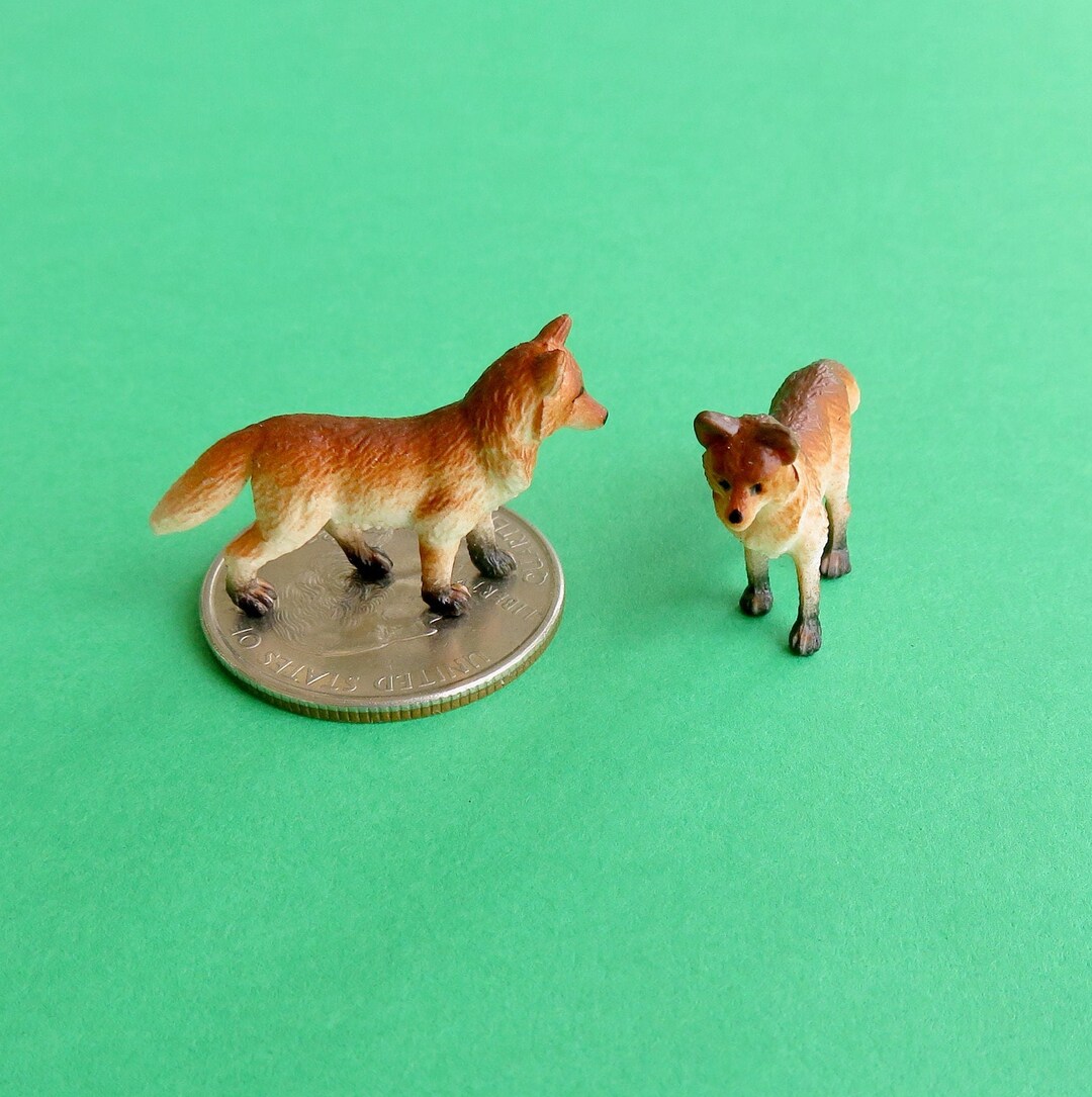 Miniature Fox Wild American Animals - Mini Terrarium Supplies - Teeny ...
