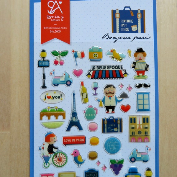 Paris Theme Stickers - Etsy