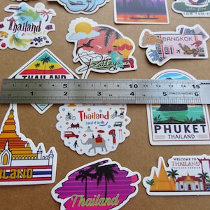Thailand Theme Sticker Pack, Asia Scrapbooking Journal Planner Stickers ...