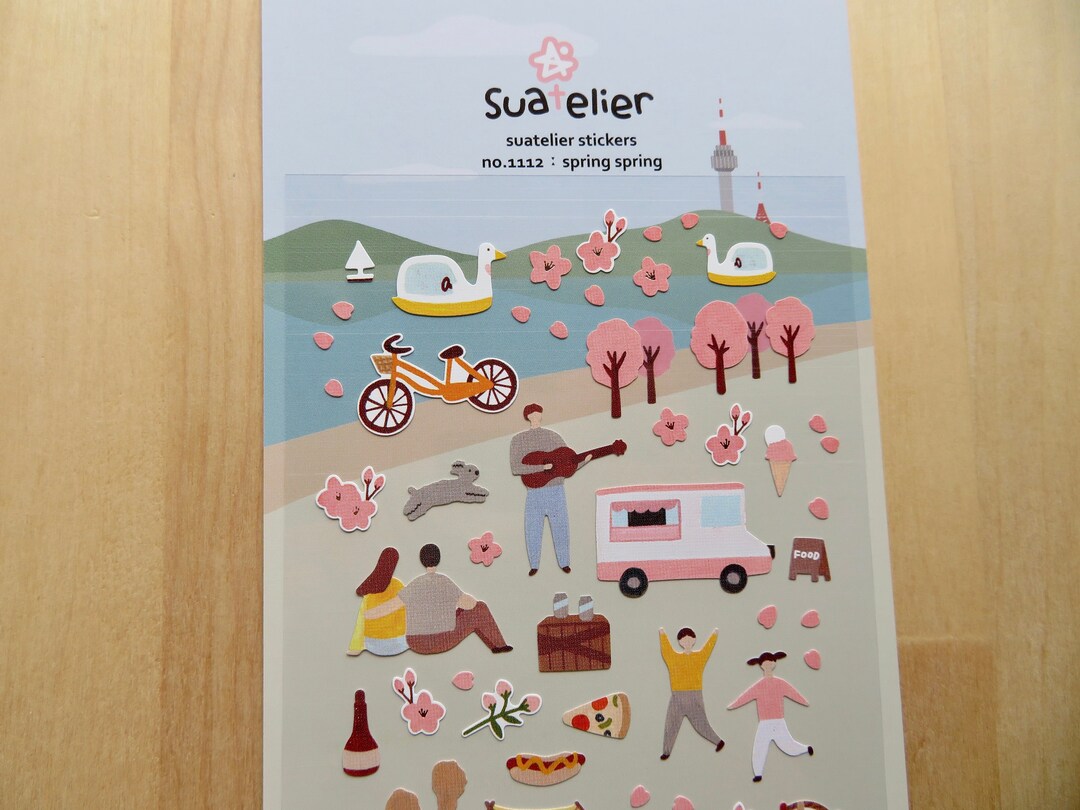 Travel Stickers, Summer Holiday Vacation Stickers, Picnic Food Planner ...