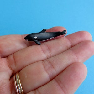 Miniature Killer Whale Sea Animals, Mini Ocean Terrarium Supplies ...