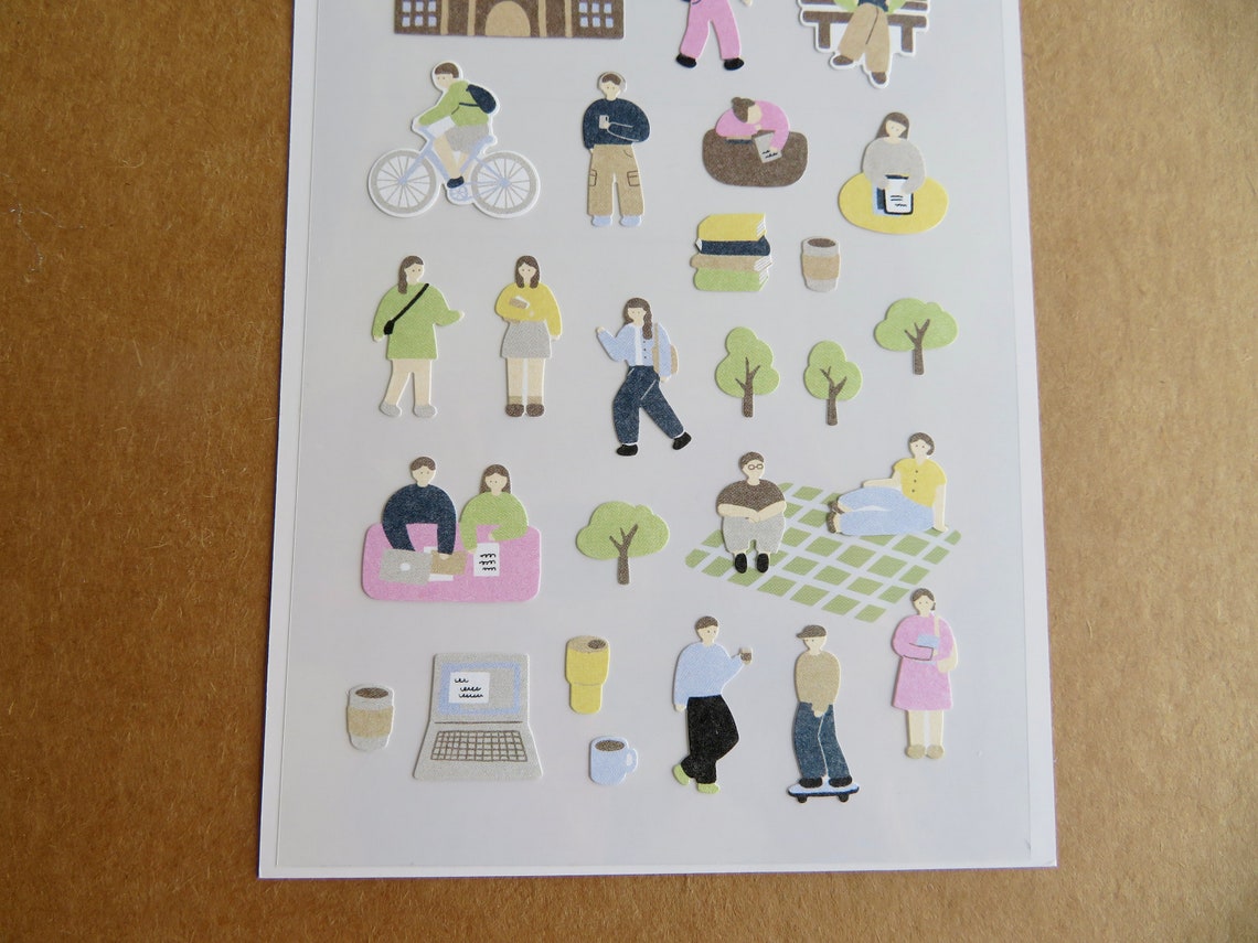 College Campus Stickers, People Stickers, University School Student ...