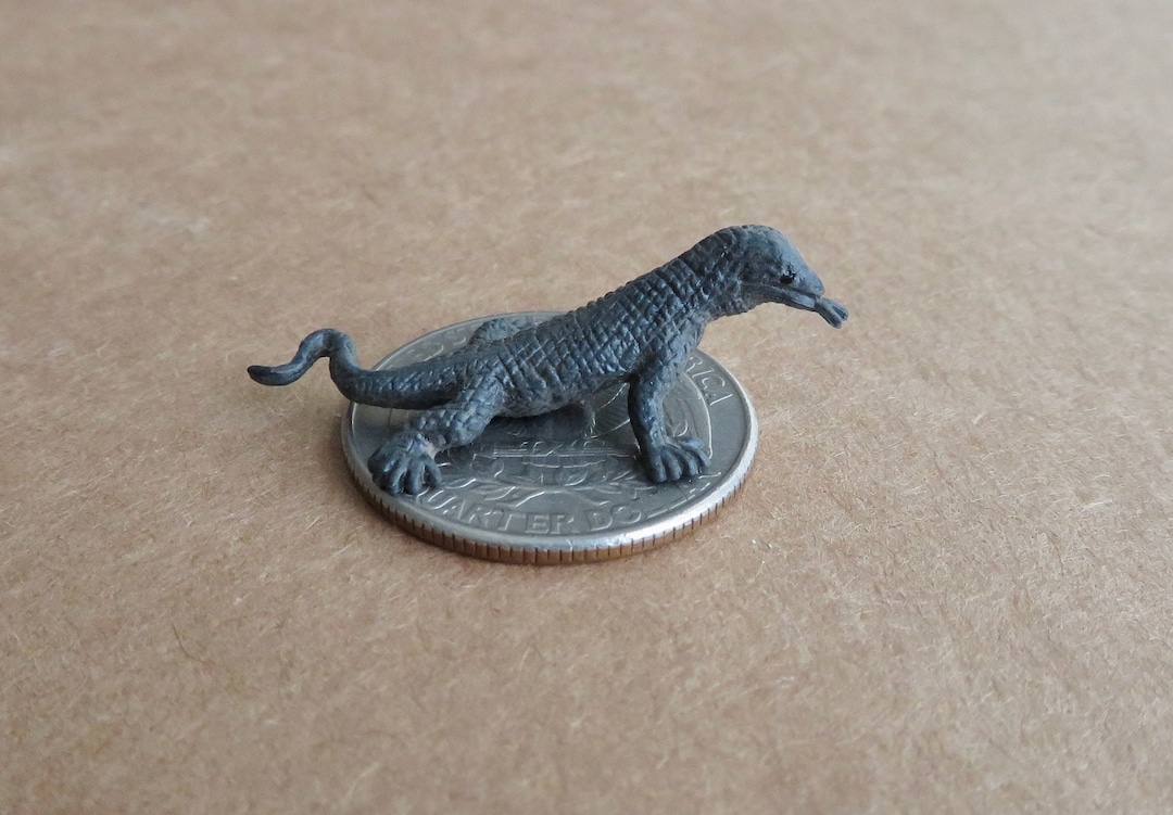 Miniature Komodo Dragon - Mini Lizard Terrarium Supplies - Micro Tiny ...