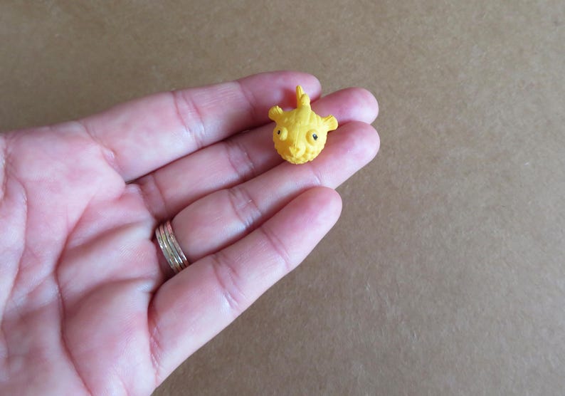 Miniature Puffer Fish Sea Animals - Mini Oceanterrarium Supplies ...