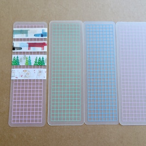 Washi Tape Portable Storage Grid Card, Washi Page Marker, Washi Tape ...