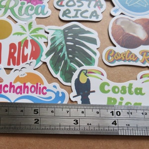 Costa Rica Pura Vida Theme Sticker Pack, Central America Travel ...