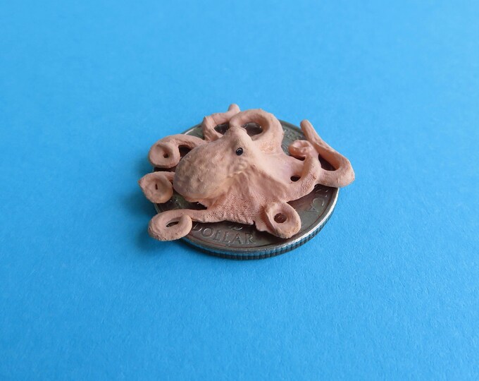 Miniature Octopus Sea Animals Mini Oceanterrarium Supplies Teeny Tiny ...