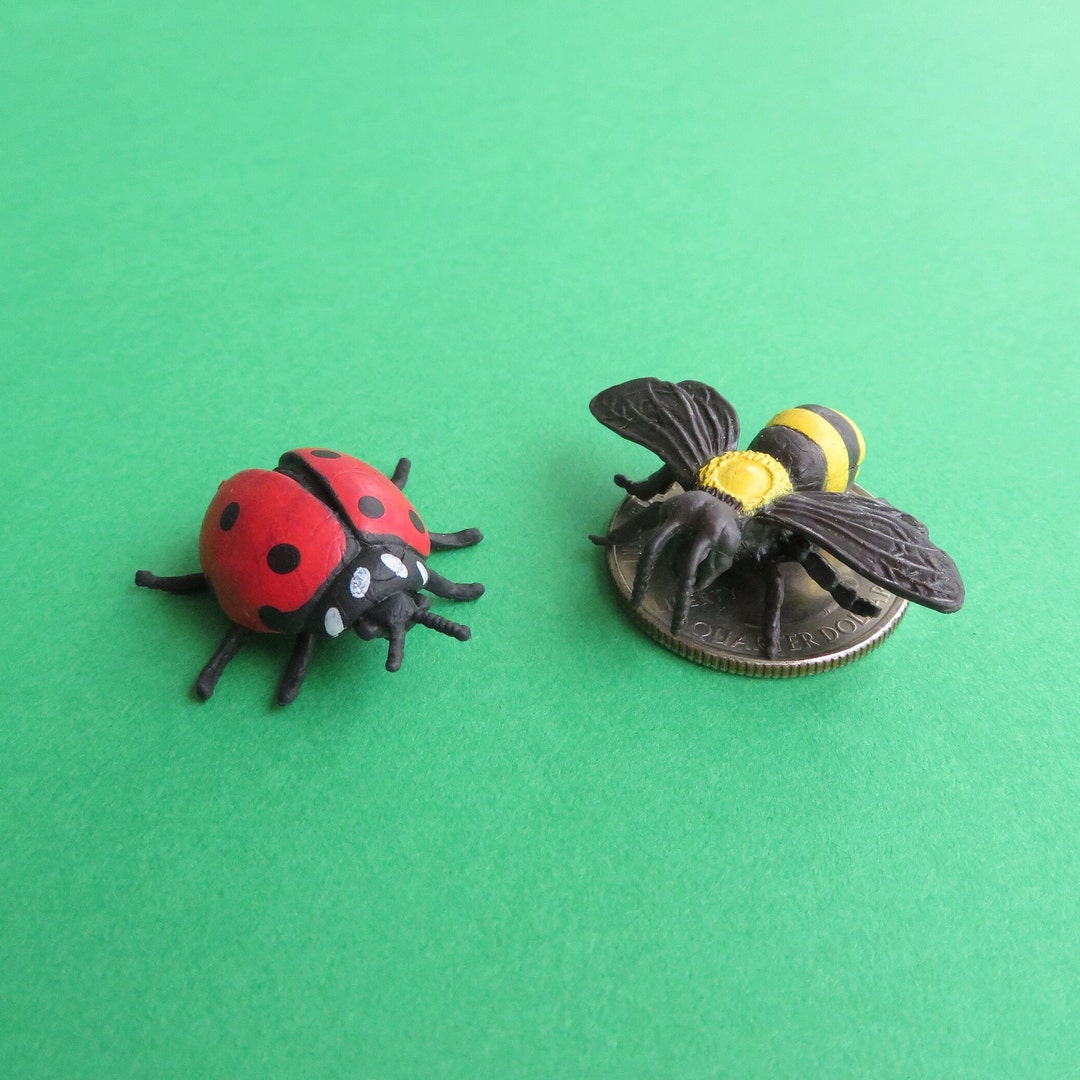 Miniature Bee Ladybug, Terrarium & Fairy Garden Supplies, Micro Tiny ...