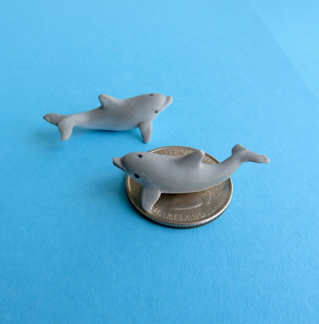 Miniature Dolphin Sea Animals, Mini Ocean Terrarium Supplies, Micro ...