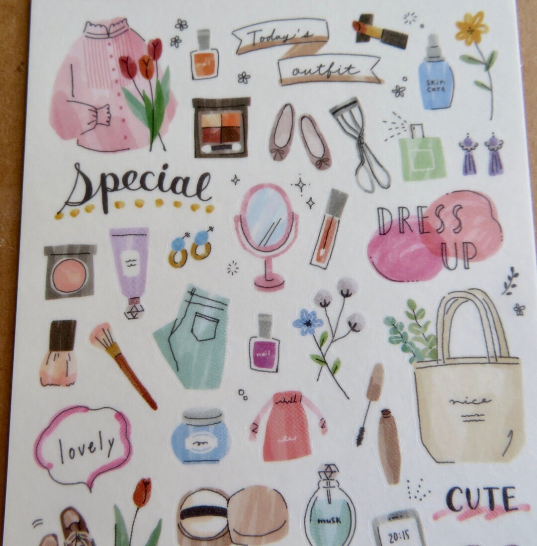 Mind Wave Every Day Fashion Stickers, Daily Activity Lifestyle Stickers ...