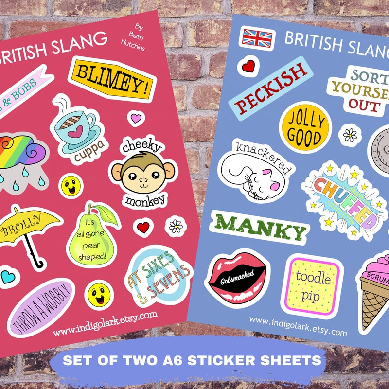 British English Slang Words and Phrases - Etsy New Zealand
