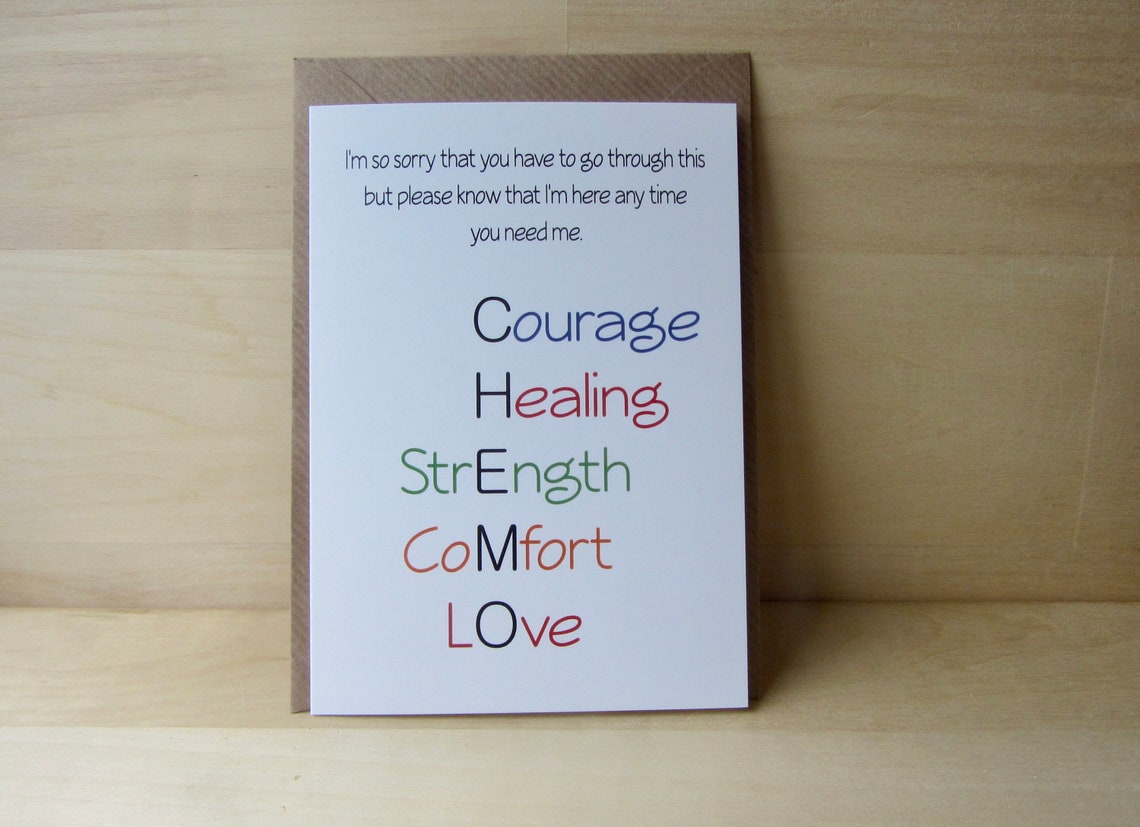 Illustrated Chemo Greeting Card, Cancer Treatment Support Encouragement ...