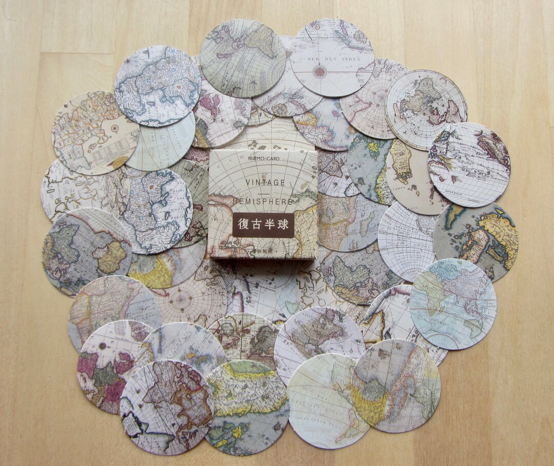 46 World Map Stickers, Illustrated Travel Stickers, Travel Planner ...