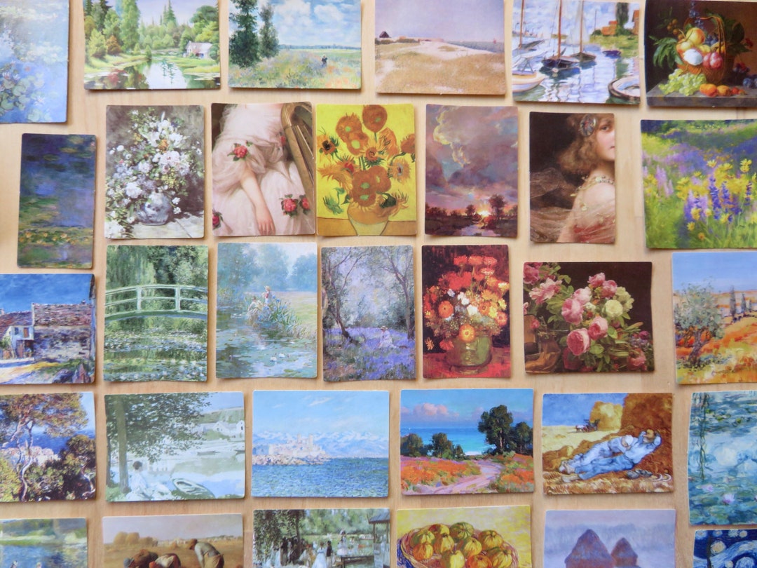 Impressionism Painting Art Stickers, Monet Van Gogh Art Journal Planner ...