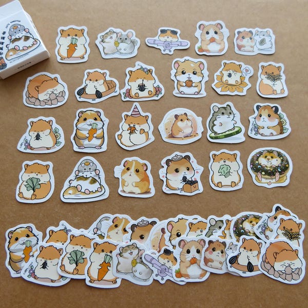 Hamsters stickers - Etsy México