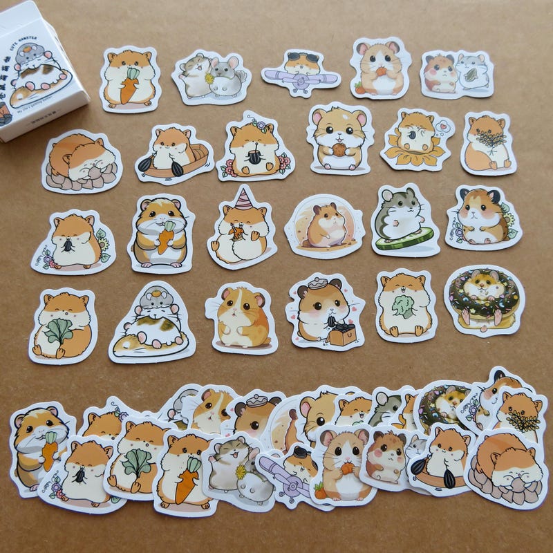 Hamster Stickers - Etsy