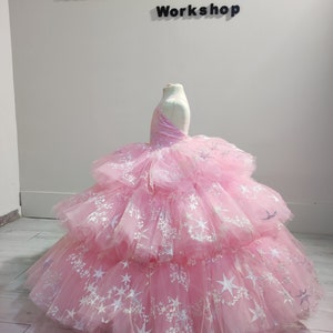 Pink Star Dress,long Gown - Etsy