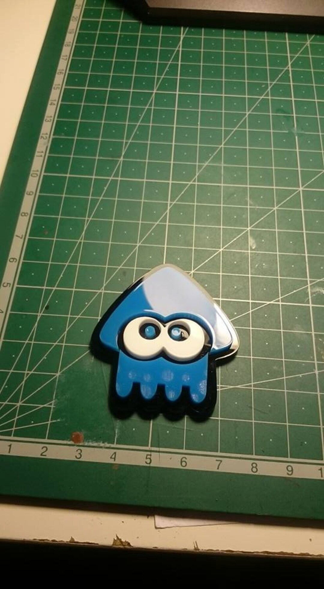 Keychain Pendant Necklace Splatoon Blue Coloured Squid Wii U - Etsy