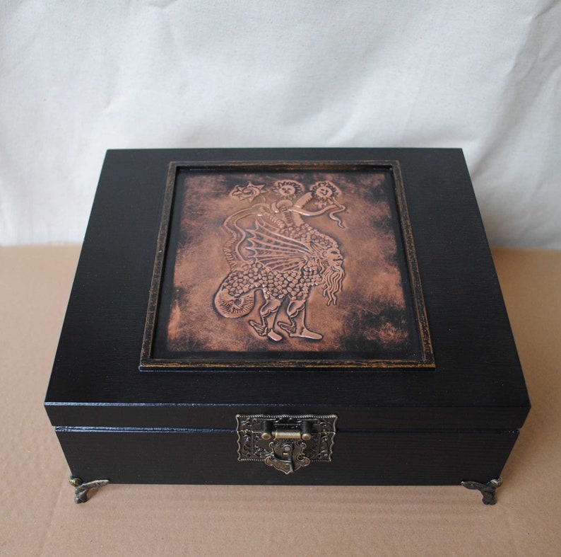 Occult Art Box Alchemical Symbol Jewelry Box Wooden & Handmade - Etsy