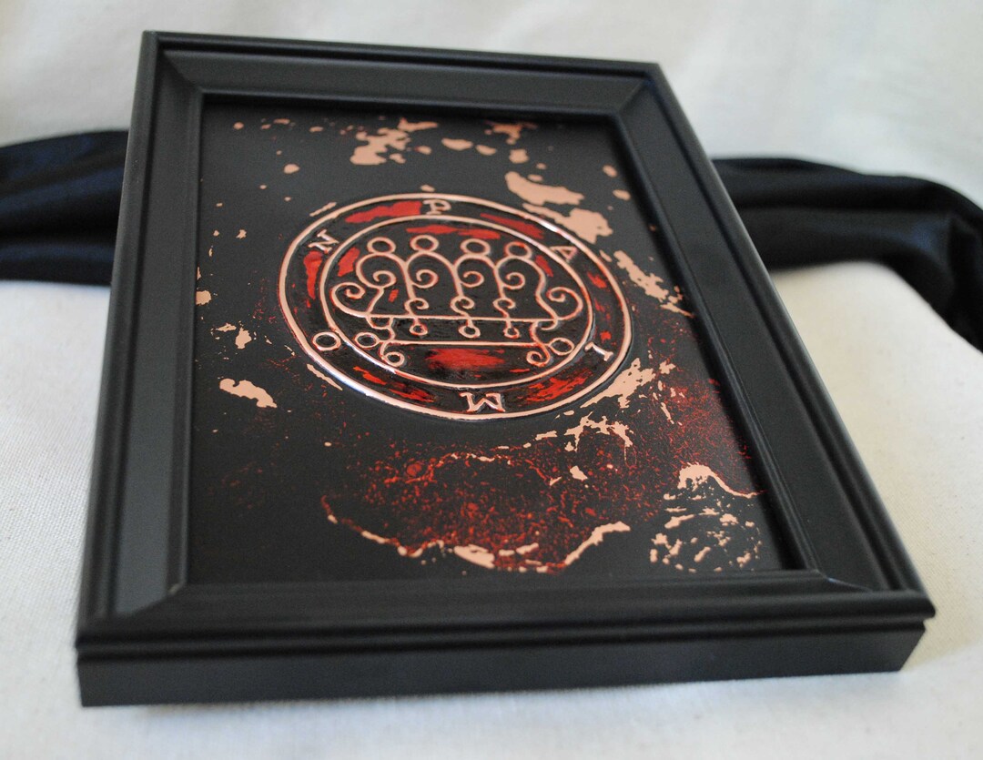 King Paimon Seal Goetia Legemeton Occult Art Demonic Sigil Grimorium Art - Etsy