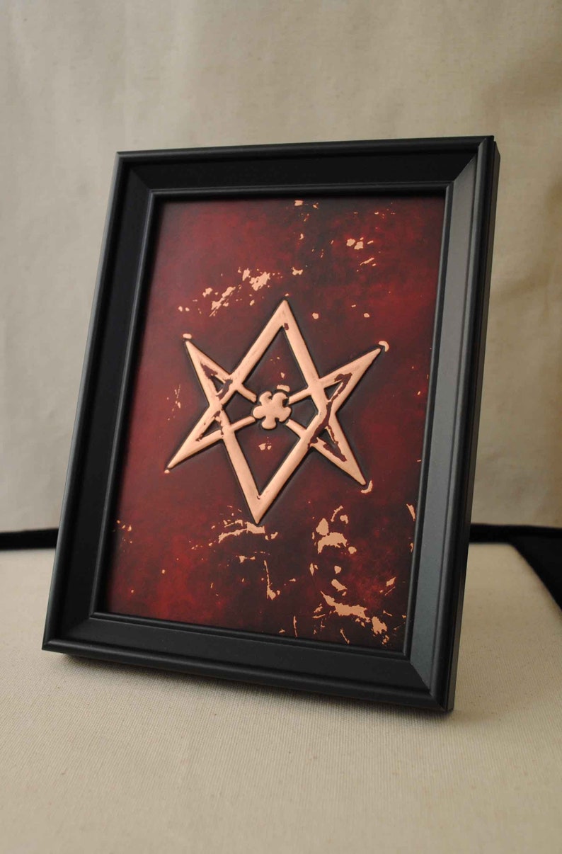 Unicursal Hexagram Occult Art Thelema 93 Symbol, Aleister Crowley ...