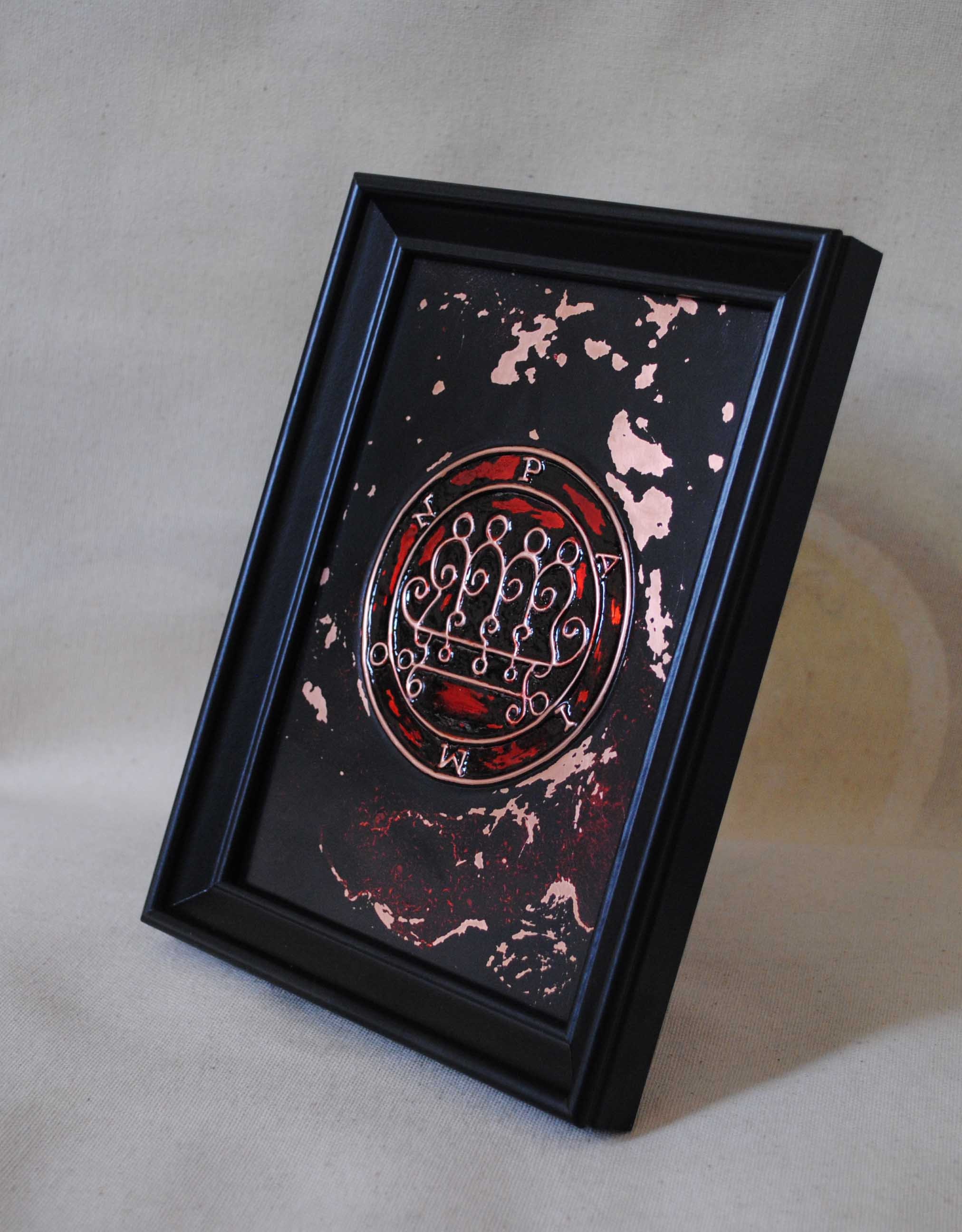 King Paimon Seal Goetia Legemeton Occult Art Demonic Sigil Grimorium ...