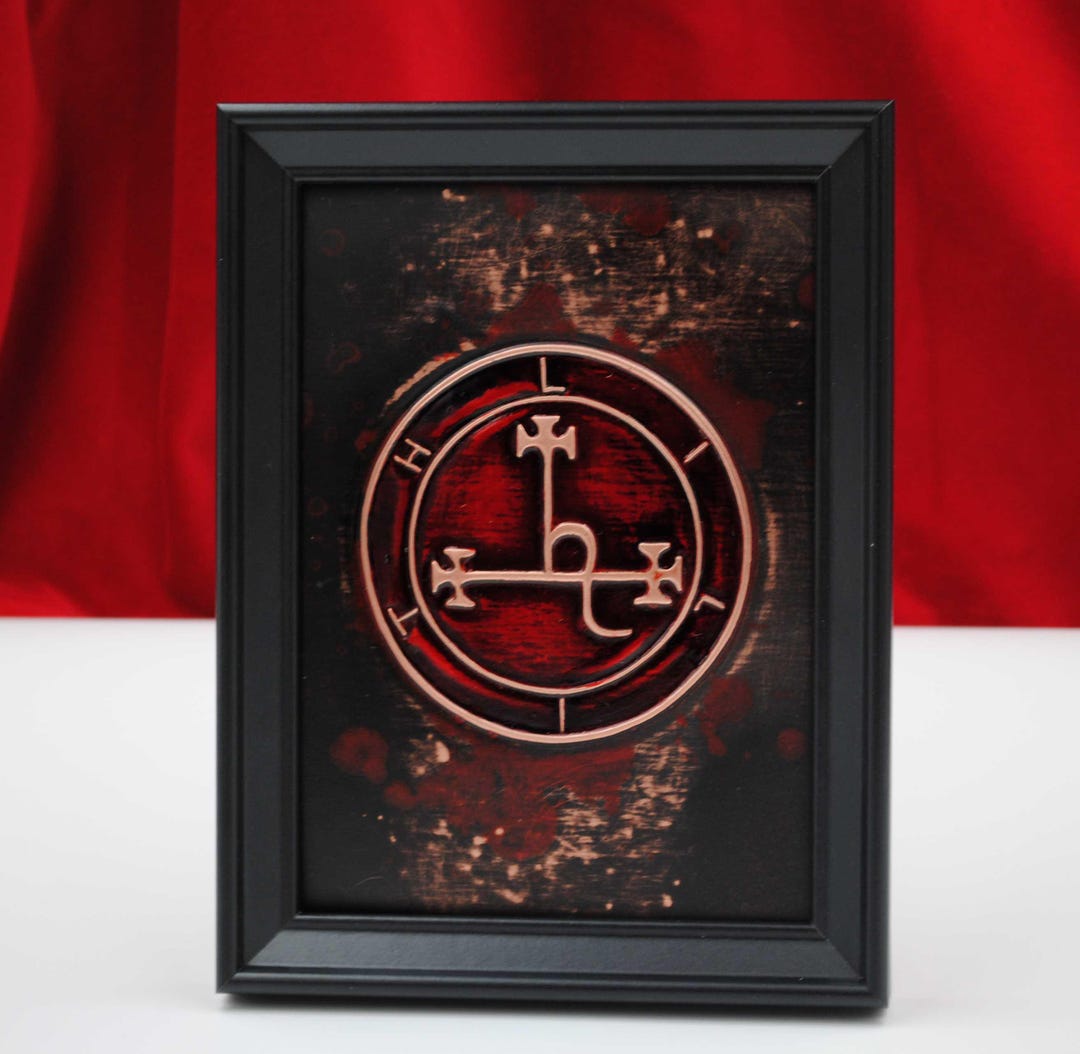 Lilith Sigil Demonic Goddess Art, Seal of Lilith Satanic Symbol ...