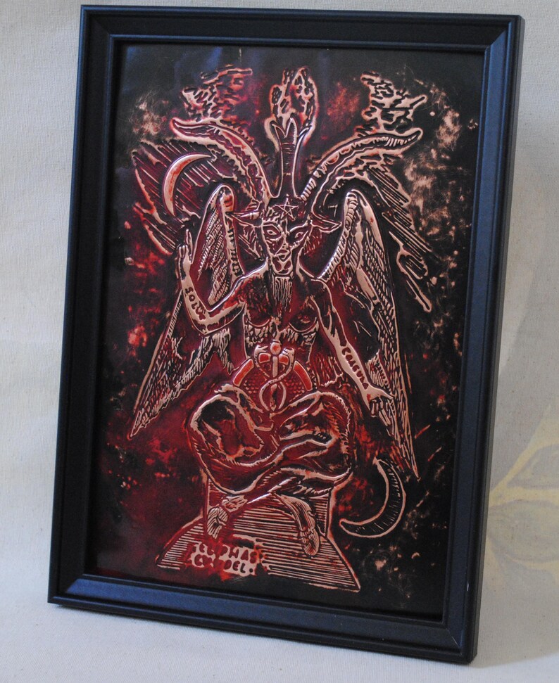 Símbolo de Arte Oculto Satánico Baphomet Cabra Sabática de Eliphas Levi ...