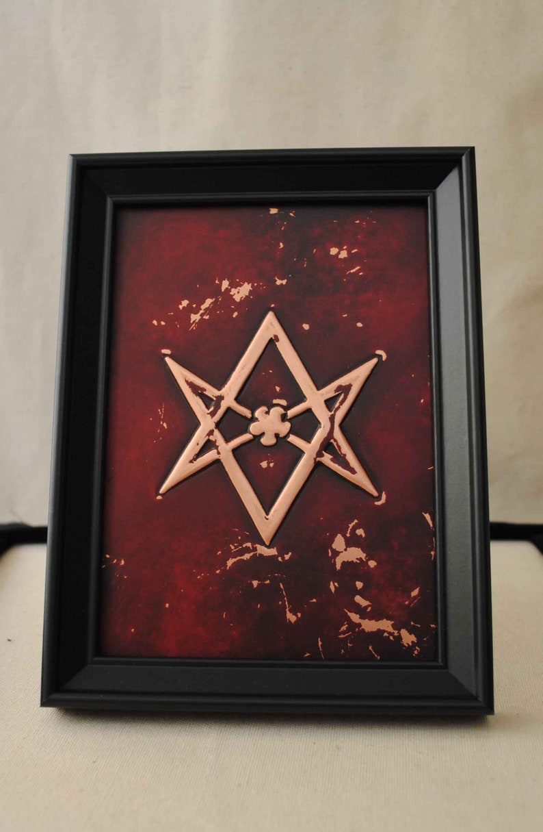 Unicursal Hexagram Occult Art Thelema 93 Symbol, Aleister Crowley ...