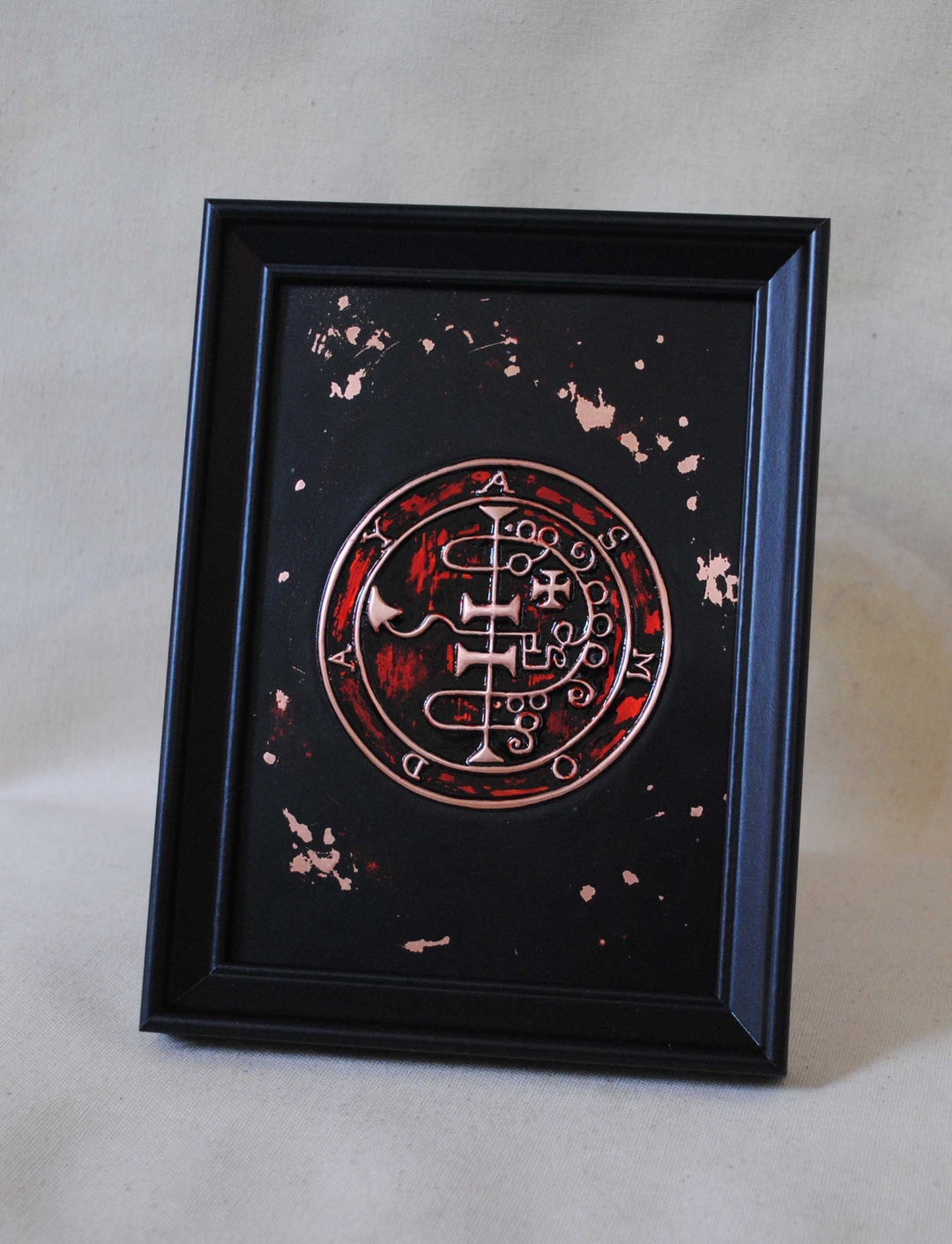 Seal of Asmoday,ars Goetia Asmodeus Demon Occult Art Handmade Copper ...