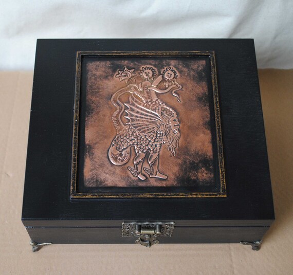 Occult Art Box Alchemical Symbol Jewelry Box Wooden & Handmade | Etsy