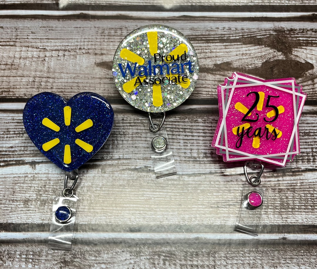 Custom Walmart Badge Reel, Pharmacy Tech Gift, Personalized ID Holder ...