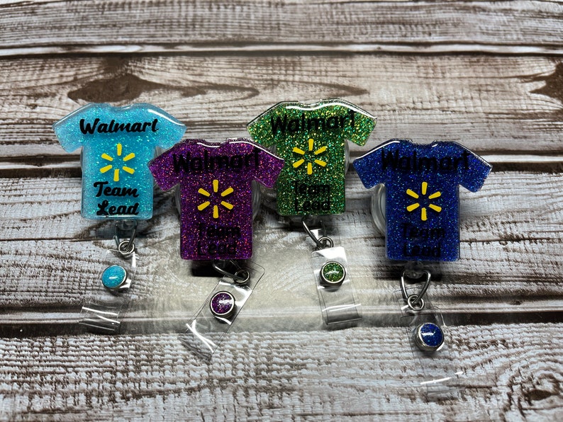 Custom Walmart Badge Reel, Pharmacy Tech Gift, Personalized ID Holder ...