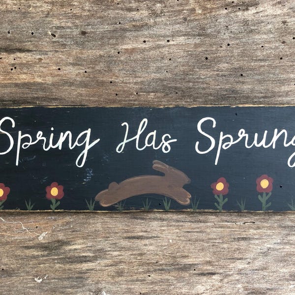 Small Spring Sign - Etsy