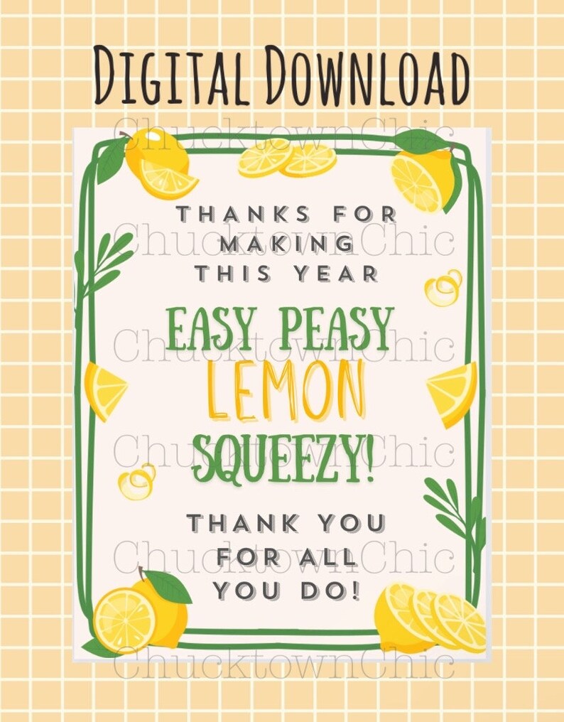 Teacher Appreciation Gift Tag | Digital Download | PDF | Easy Peasy ...