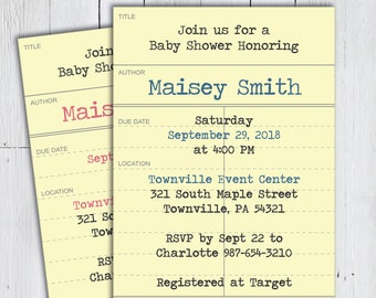 Library Checkout Card Printable - Etsy