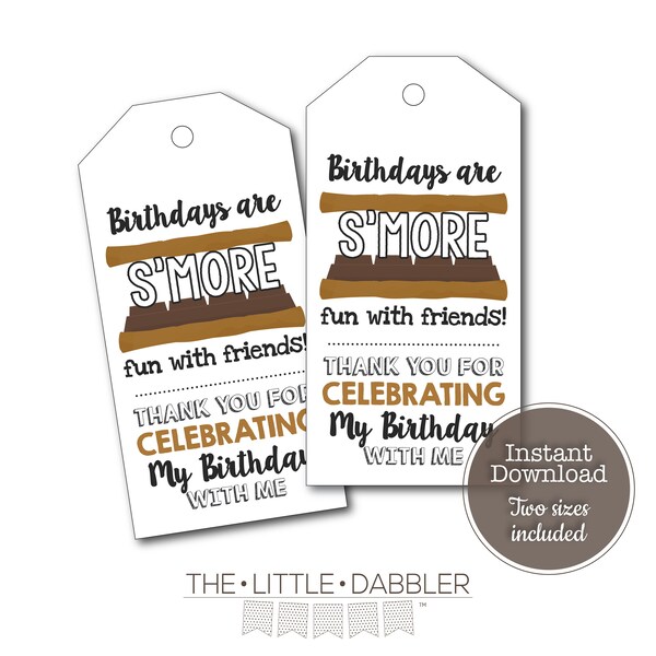 Smore Thank You Tags - Etsy