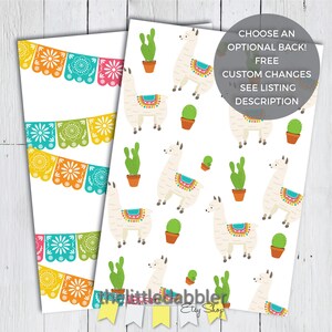 Printable Llama and Cactus Fiesta Birthday Party Invitation - Etsy