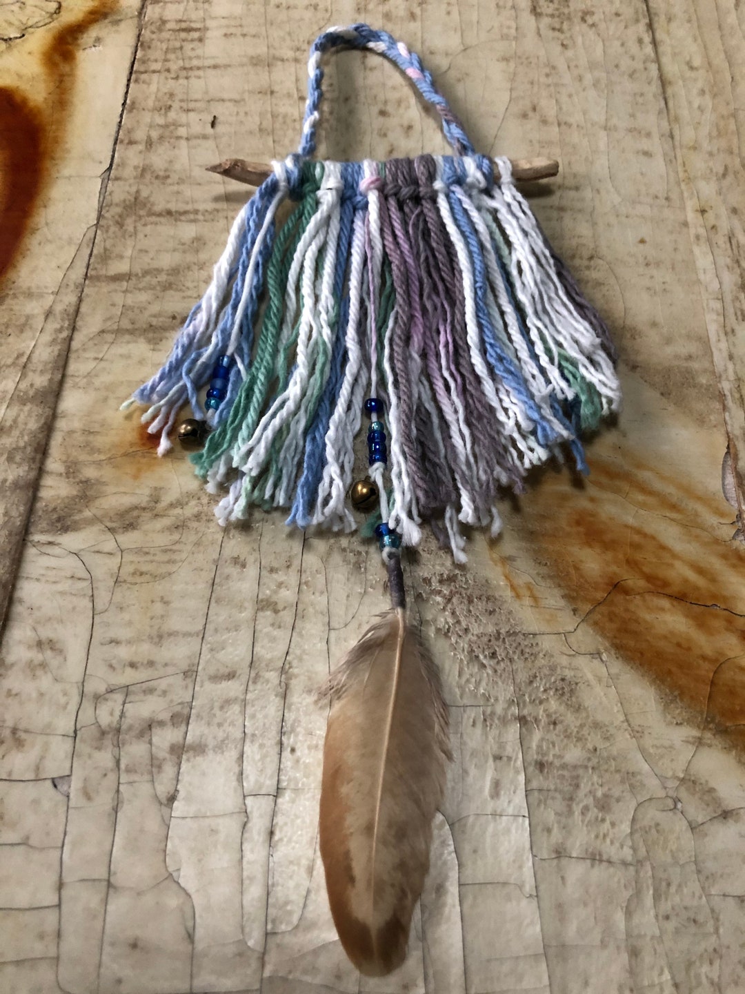 Small Cotton String Boho Wall Hanging Earth Tones - Etsy