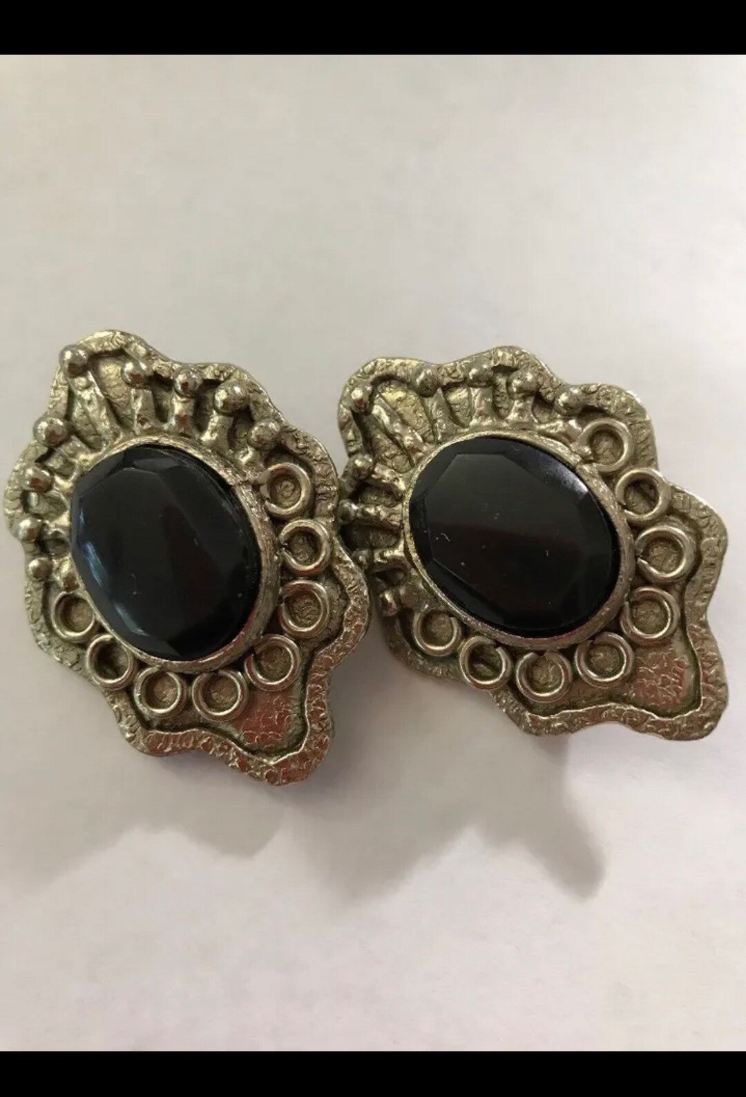 Vintage Mexico IXEL Handmade Artisan Clip on Earrings 80s - Etsy