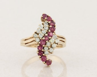 Ruby Waterfall Ring - Etsy
