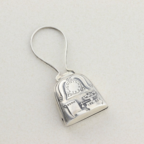 Sterling Baby Rattle - Etsy