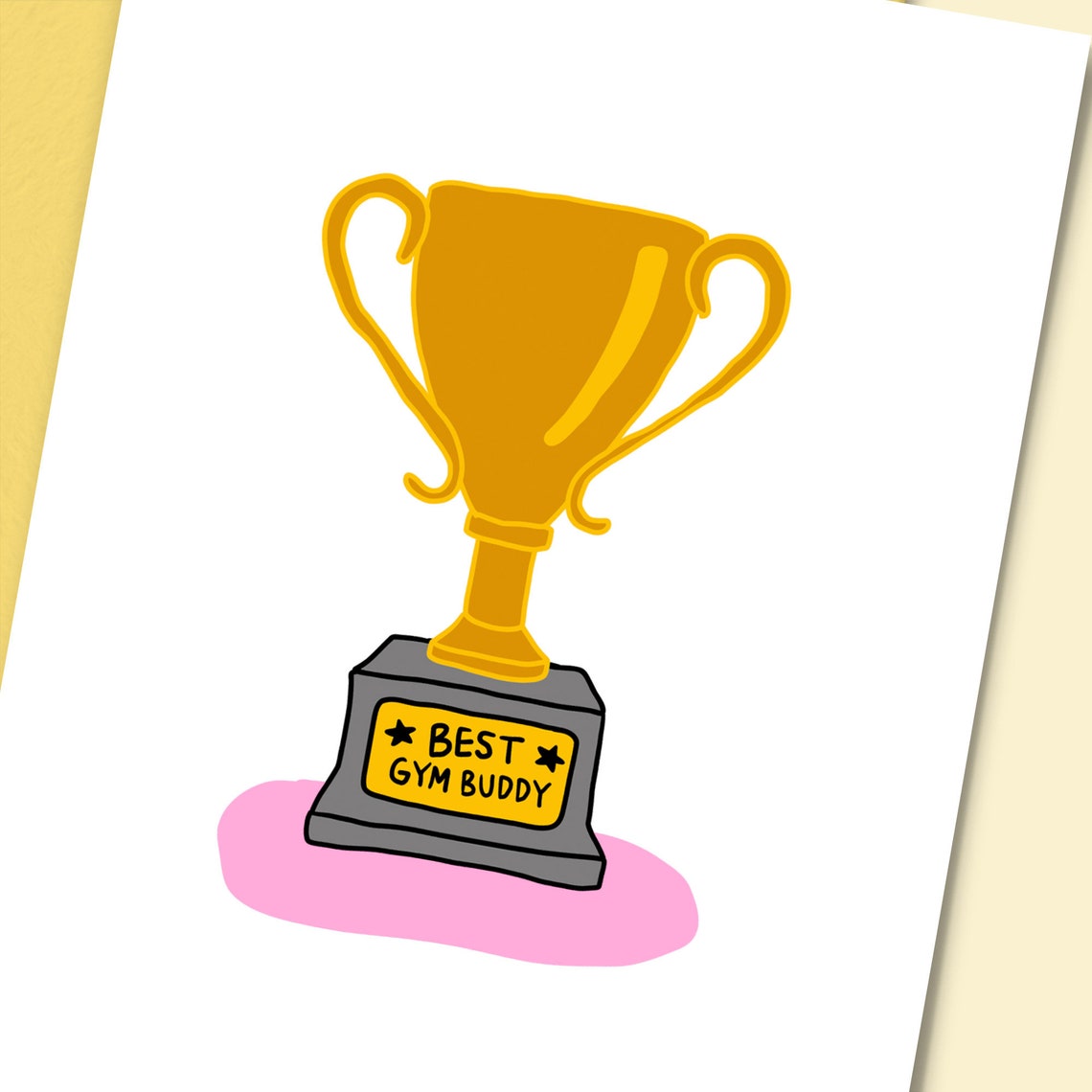Best Gym Buddy Card | Crossfit Gift | Weightlifting - Etsy