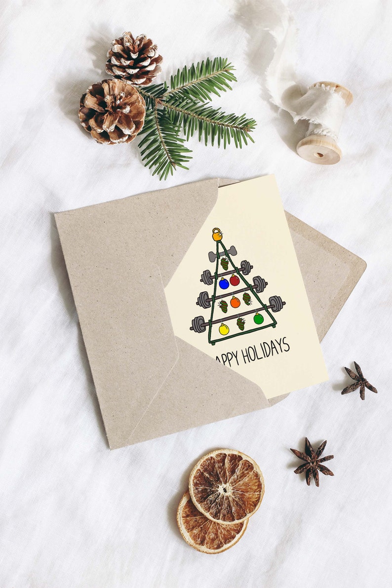 Barbell Christmas Tree | Merry Fitmas | Crossfit Christmas Gift ...