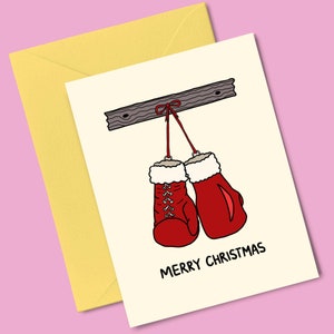 Santa Boxing Gloves Personal Trainer Christmas Crossfit Christmas Gift ...