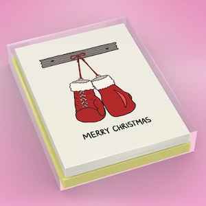 Santa Boxing Gloves Personal Trainer Christmas Crossfit Christmas Gift ...