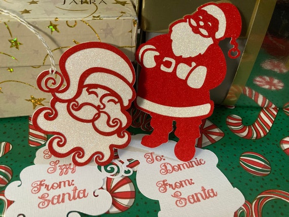 Personalized Santa Gift Tags for Christmas. Custom Tags - Etsy