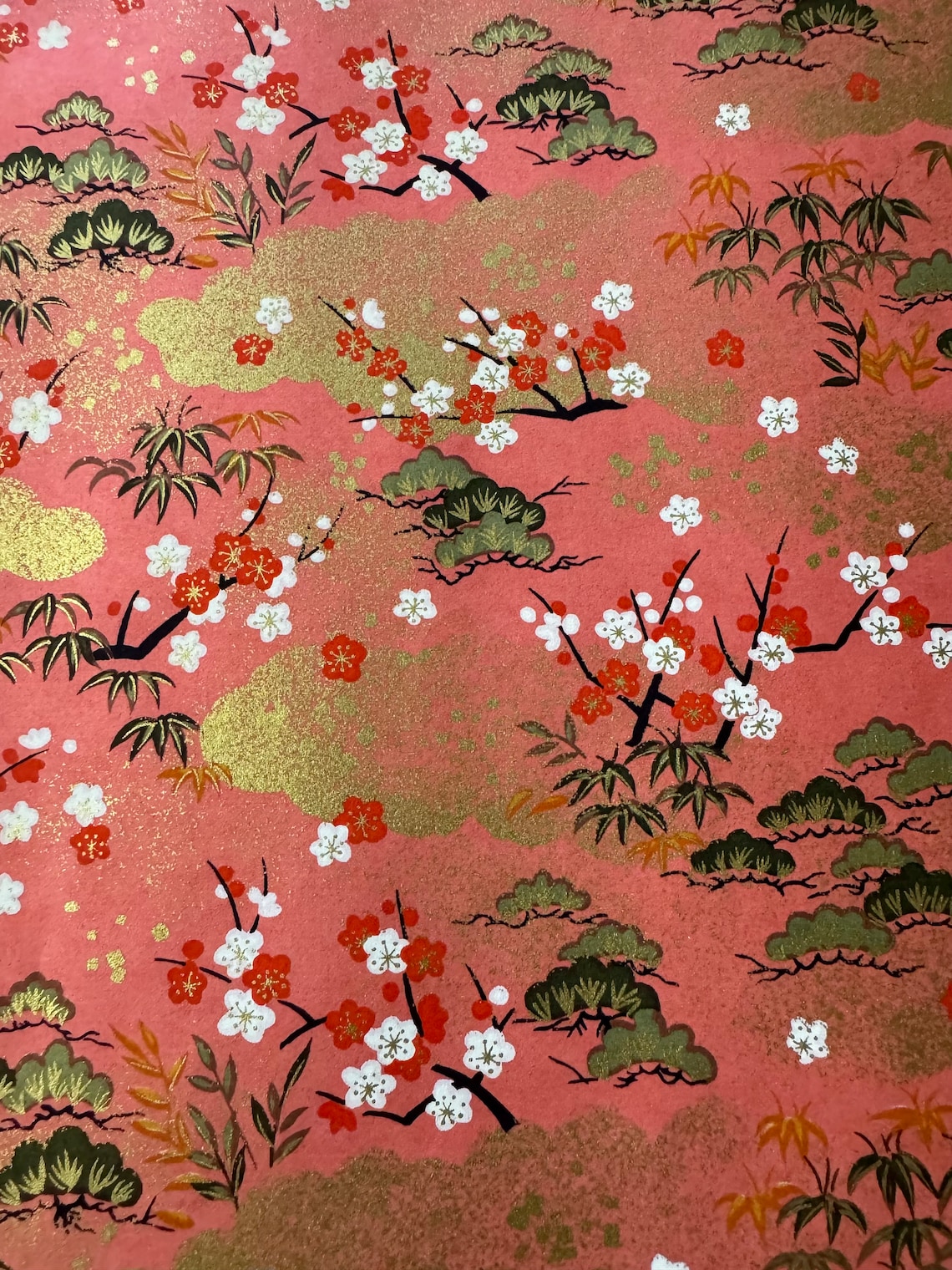 Origami Paper, Chiyogami Paper, Yuzen Paper, Washi Paper. Sakura Cherry ...