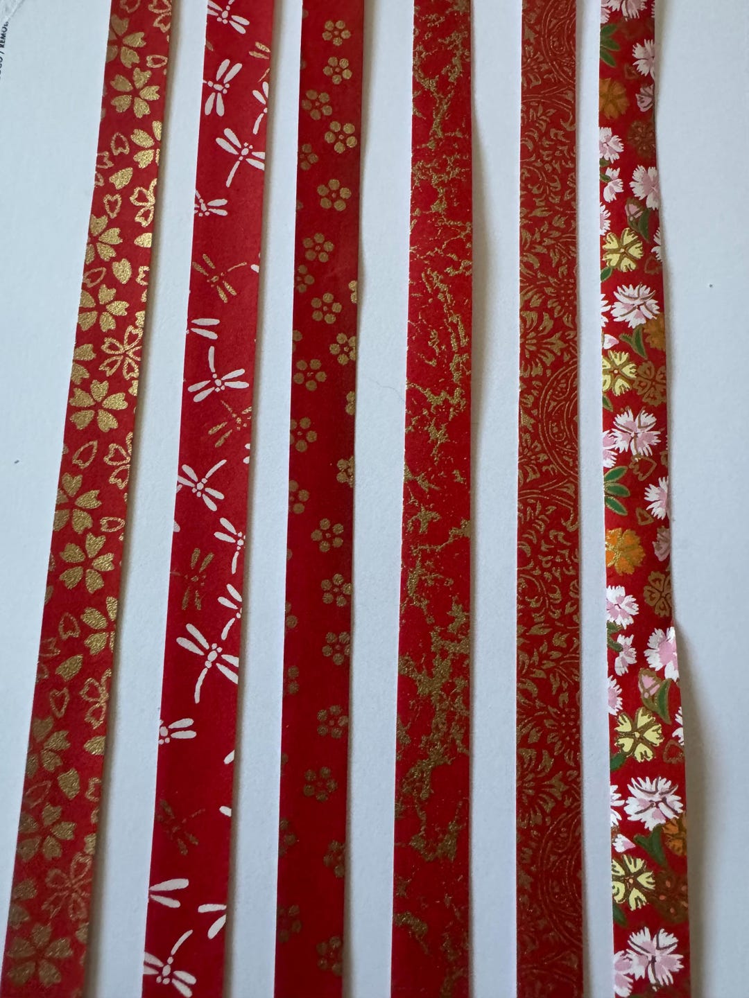 Unique Authentic Gold Foil Washi Tape Strips. Made With Handmade ...